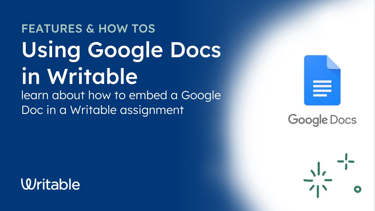 How to Use Google Docs in Writable - Writable