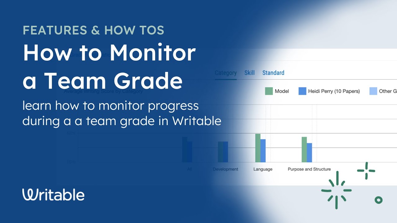 How to Monitor a Team Grade - Writable