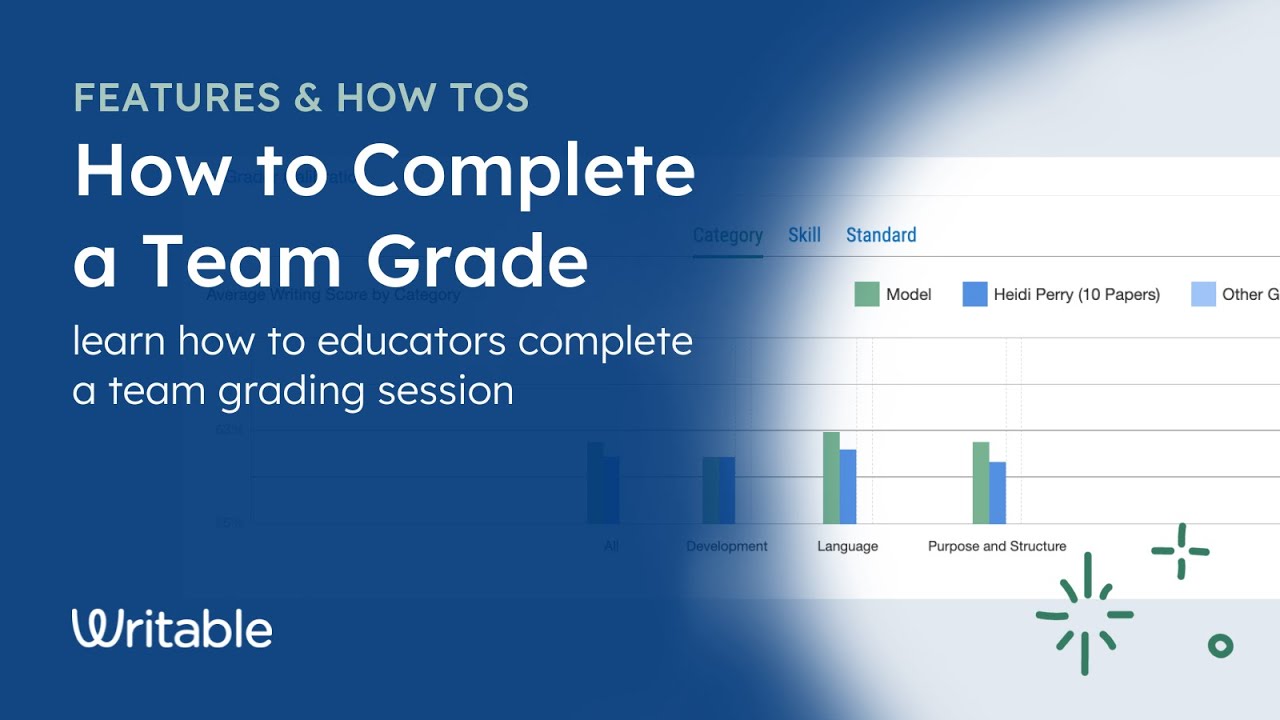How to Complete a Team Grade - Writable