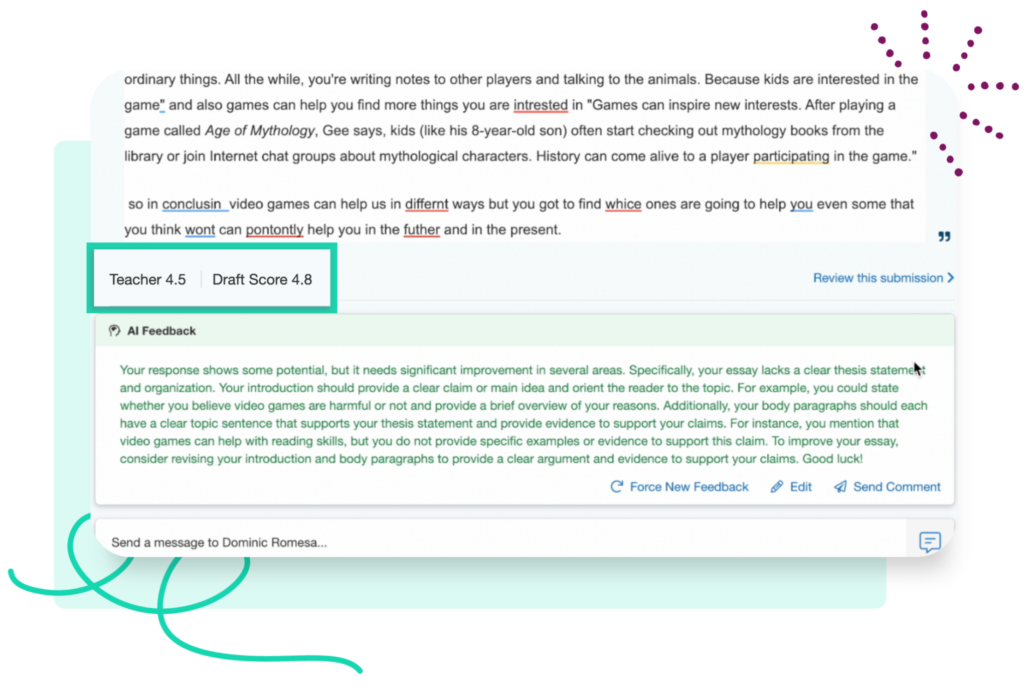 Faster Feedback - Writable